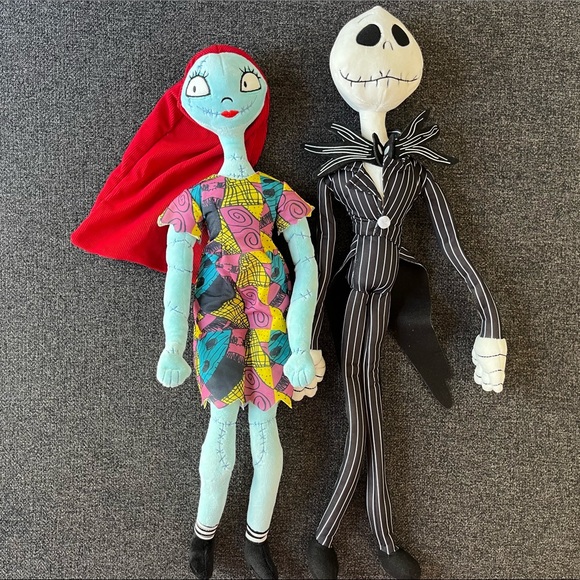 Disney | Other | Nightmare Before Christmas Posable Jack Sally Dolls ...
